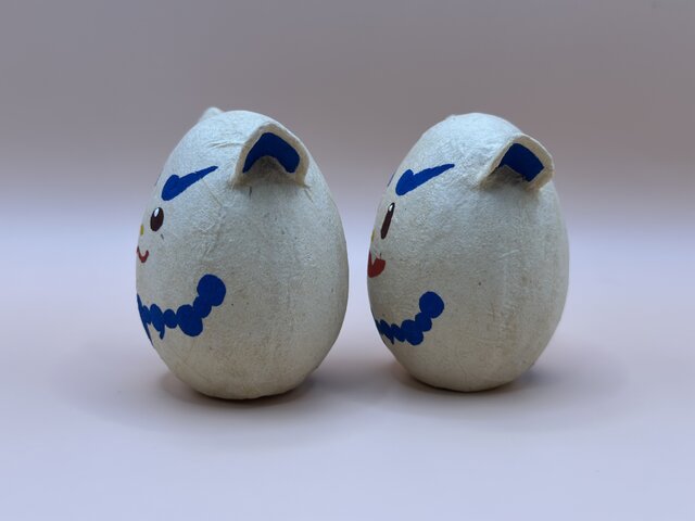 月桃subariシーサー張り子濃縹〜こきはなだ〜（右：男の子） | iichi 日々の暮らしを心地よくするハンドメイドやアンティークのマーケットプレイス