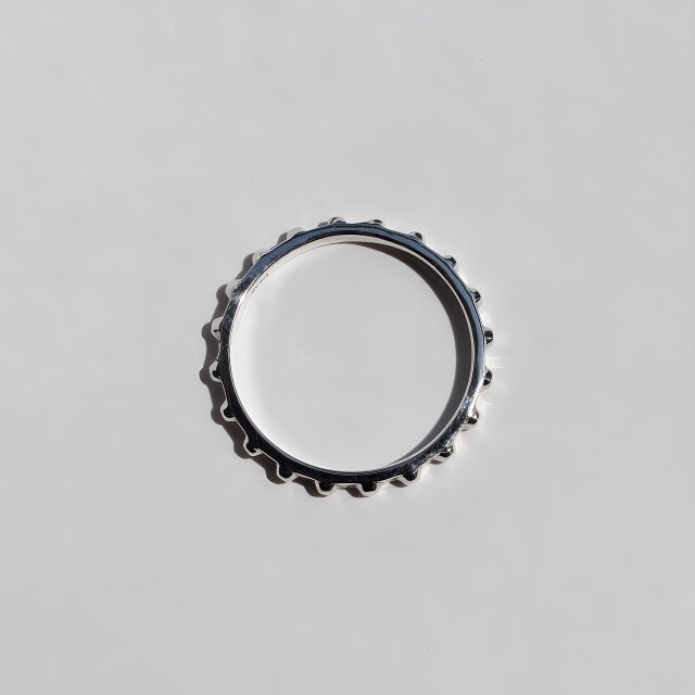 Pudding Stud Ring / SV925 | iichi 日々の暮らしを心地よくするハンドメイドやアンティークのマーケットプレイス