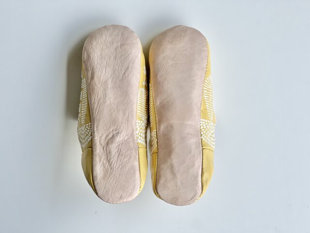 数量限定！バブーシュ（革スリッパ）クリームイエロー New Color | iichi 日々の暮らしを心地よくするハンドメイドやアンティークのマーケットプレイス