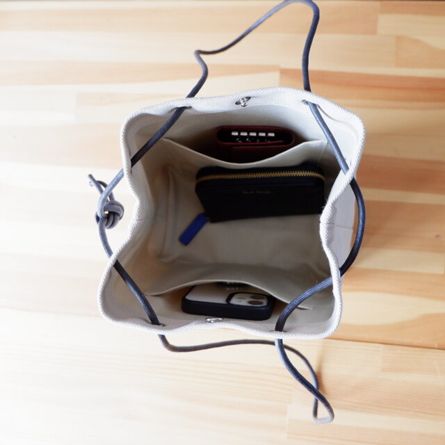 2wayスクエアポシェット 倉敷帆布 | iichi 日々の暮らしを心地よくするハンドメイドやアンティークのマーケットプレイス