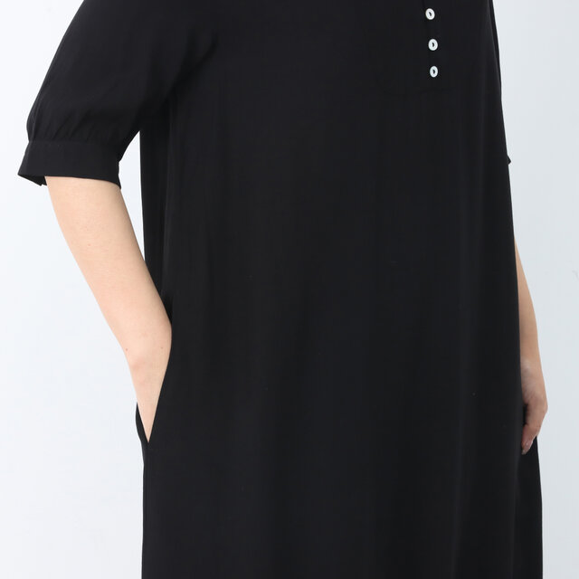 ひんやり 夏生地 半袖 ロングワンピース ♪オーダーサイズ可 | iichi 日々の暮らしを心地よくするハンドメイドやアンティークのマーケットプレイス