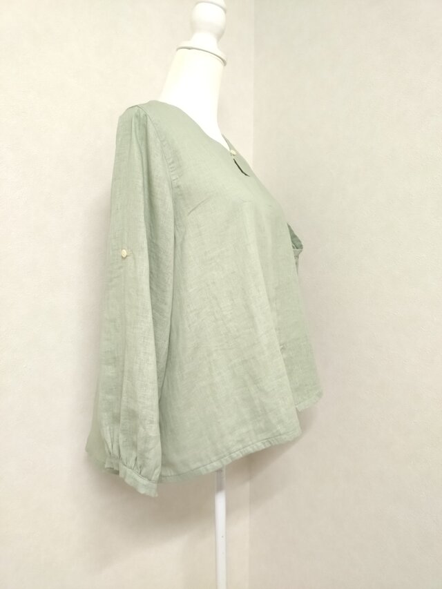 優しく包み込むふんわりブラウス。GRPO−400 | iichi 日々の暮らしを心地よくするハンドメイドやアンティークのマーケットプレイス