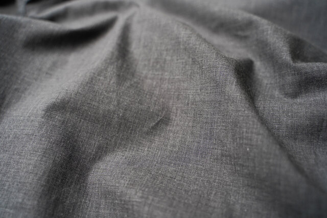 播州織 WOOL LIKE COTTON 杢グレー オープンカラーシャツ | iichi 日々の暮らしを心地よくするハンドメイドやアンティークのマーケットプレイス