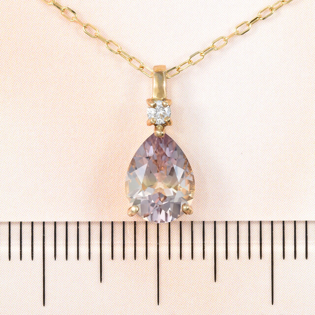 K10 アメトリン ダイヤ ペンダントトップ CJ005CIBSN | iichi 日々の暮らしを心地よくするハンドメイドやアンティークのマーケットプレイス