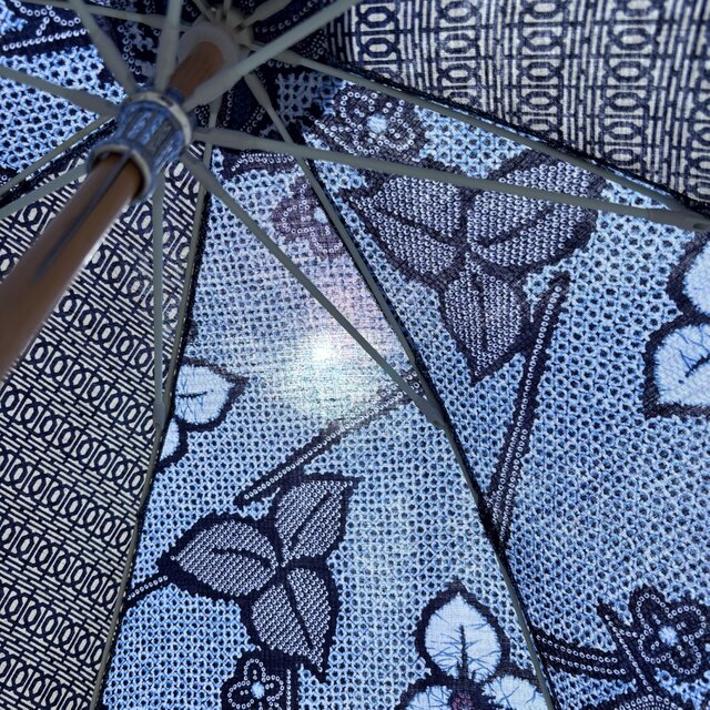 浴衣反物から作ったプリンセスラインワンピースと日傘 涼風 | iichi 日々の暮らしを心地よくするハンドメイドやアンティークのマーケットプレイス