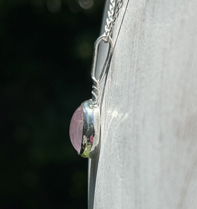 天然クンツァイト 純銀＋SV925 Silver Necklace | iichi 日々の暮らしを心地よくするハンドメイドやアンティークのマーケットプレイス