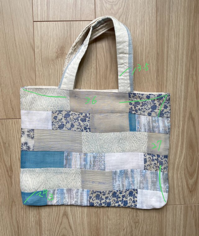 夏着物（麻）Pのトートバッグ | iichi 日々の暮らしを心地よくするハンドメイドやアンティークのマーケットプレイス