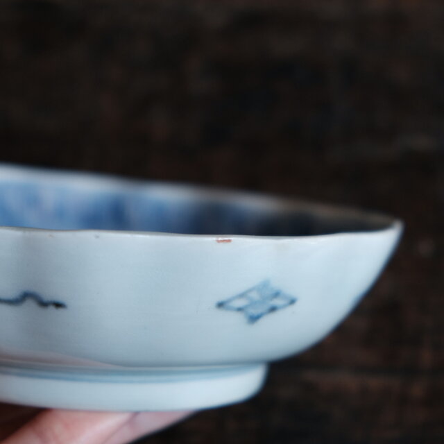 漢文と風景 伊万里 染付膾皿 骨董/antiques アンティーク和食器 古民家 雷文 江戸末期 | iichi 日々の暮らしを心地よくするハンドメイドやアンティークのマーケットプレイス