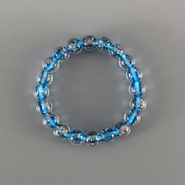 10mm 沖縄 とんぼガラス ブレスレット 蓄光 UDA210 | iichi 日々の暮らしを心地よくするハンドメイドやアンティークのマーケットプレイス