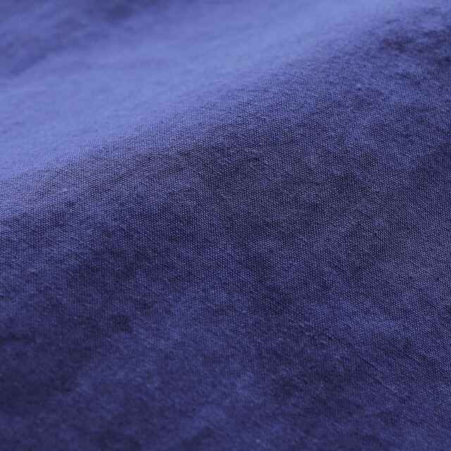 羽織にもなるリネン混シャツワンピース（遠州織物/ロイヤルブルー） OP08 | iichi 日々の暮らしを心地よくするハンドメイドやアンティークのマーケットプレイス