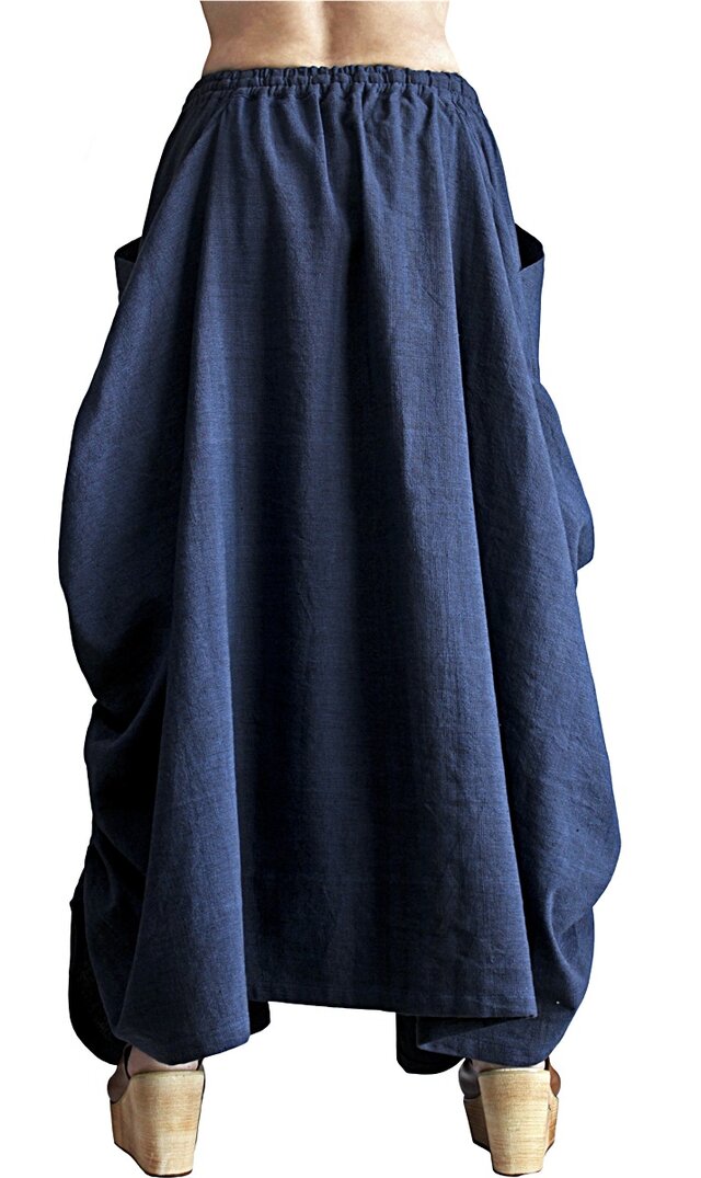 ジョムトン手織り綿マルチドレープスカート（SFS-002） | iichi 日々の暮らしを心地よくするハンドメイドやアンティークのマーケットプレイス