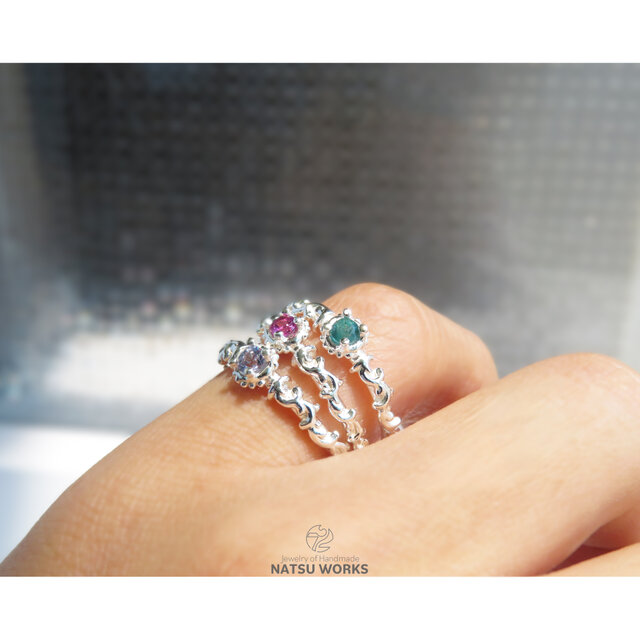 グランディディエライト リング / Gem and Botanical Grandidierite Ring | iichi 日々の暮らしを心地よくするハンドメイドやアンティークのマーケットプレイス