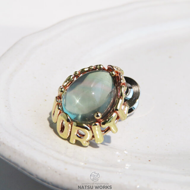 フローライト ブローチ / Fluorite Named Brooch | iichi 日々の暮らしを心地よくするハンドメイドやアンティークのマーケットプレイス