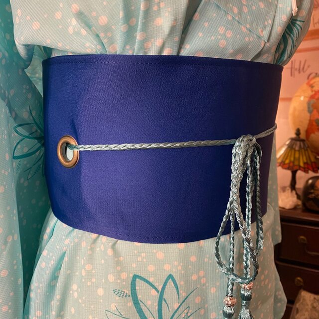 和洋折衷 夏着物リメイク ロング 丈 ワンピース 洗える 化繊 ドレス 帯ベルト 風と、光と、しゃぼん玉。 SKW-30 | iichi 日々の暮らしを心地よくするハンドメイドやアンティークの ...