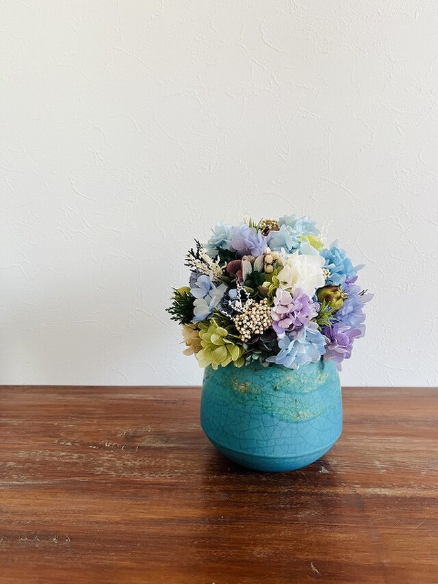 【Hydrangea / ハイドランジア】 L オーシャン | iichi 日々の暮らしを心地よくするハンドメイドやアンティークのマーケットプレイス