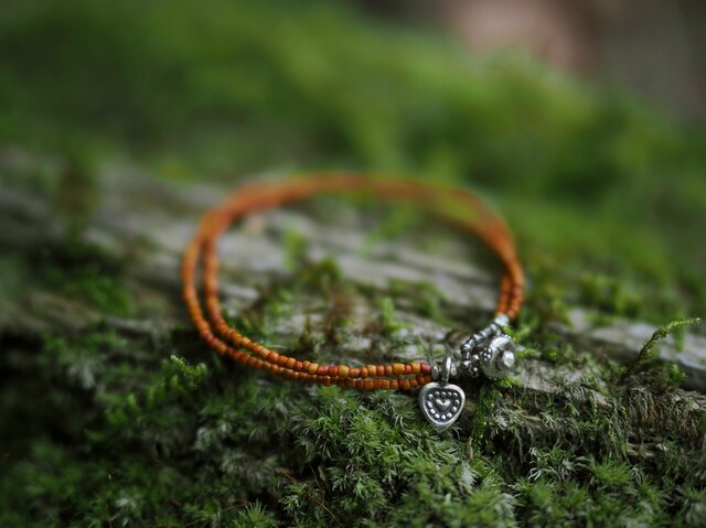 -Khmer beads- 2line bracelet | iichi 日々の暮らしを心地よくするハンドメイドやアンティークのマーケットプレイス