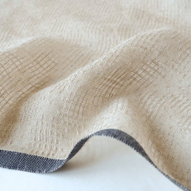 手織りリネンストール【綾花＊07】 | iichi 日々の暮らしを心地よくするハンドメイドやアンティークのマーケットプレイス