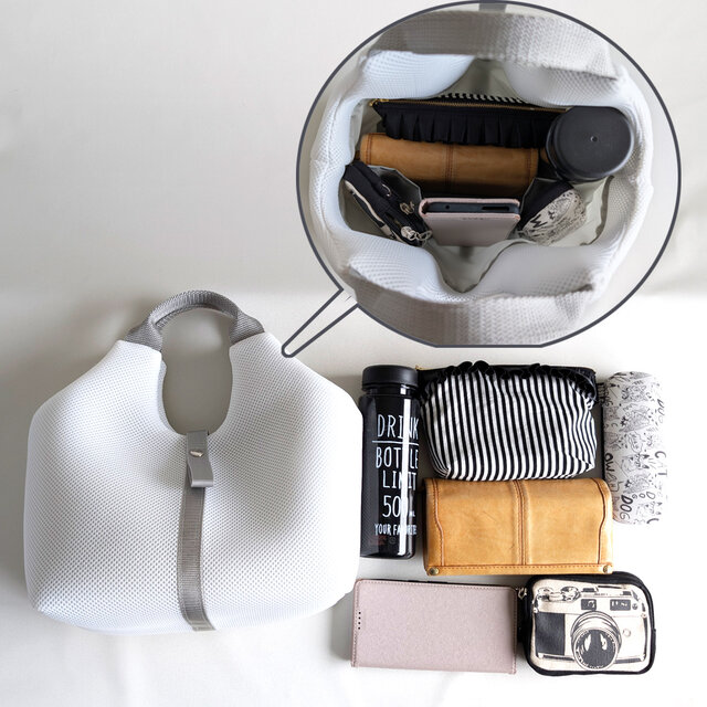 軽くて洗える・ちょうどいいメッシュトート(夏・RMN.79) | iichi 日々の暮らしを心地よくするハンドメイドやアンティークのマーケットプレイス