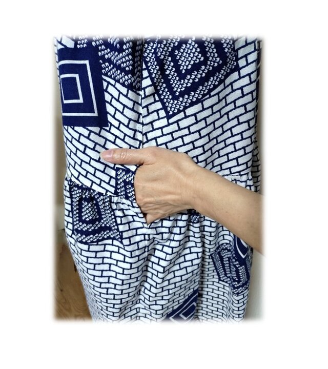 424 1点物 ワンピース ジャンパースカート キーネック ローウェスト デッドストック浴衣地 伝統柄 夏のお出かけ | iichi 日々の暮らしを心地よくするハンドメイドやアンティークの ...