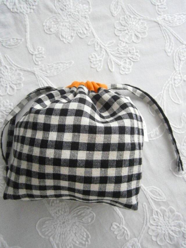 格子柄×RayonLinen 小ぶりのbag＆pouch | iichi 日々の暮らしを心地よくするハンドメイドやアンティークのマーケットプレイス