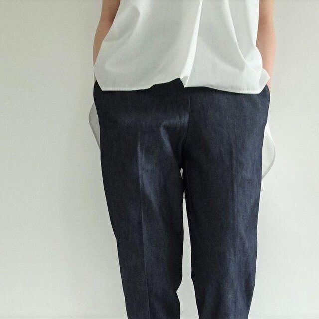 ＜夏の福袋＞ゆったり大人シルエット/リネントップス×サラサラデニムパンツ2点セット | iichi 日々の暮らしを心地よくするハンドメイドやアンティークのマーケットプレイス