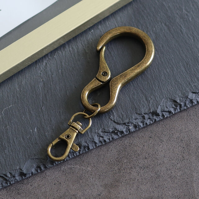 ナスカン付カラビナ LF-041 カラビナ キーリング キーチャーム キーホルダー アンティークゴールド | iichi 日々の暮らしを心地よくするハンドメイドやアンティークのマーケットプレイス