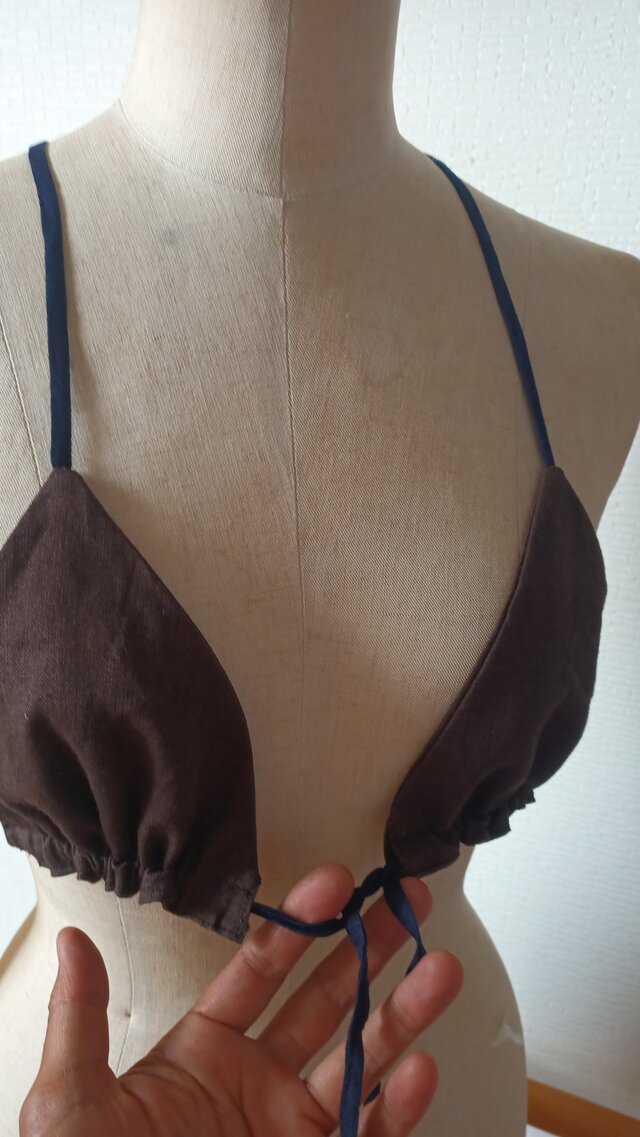夏の麻ブラBikini | iichi 日々の暮らしを心地よくするハンドメイドやアンティークのマーケットプレイス