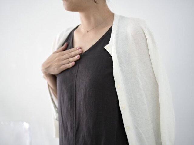 真夏のシンプルワンピース・グレー No.356 | iichi 日々の暮らしを心地よくするハンドメイドやアンティークのマーケットプレイス