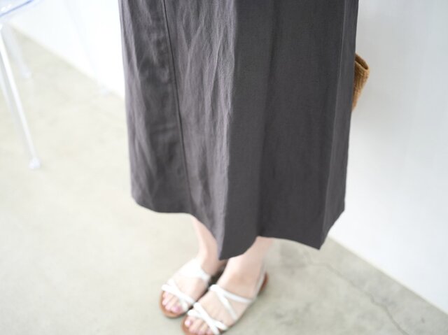 真夏のシンプルワンピース・グレー No.356 | iichi 日々の暮らしを心地よくするハンドメイドやアンティークのマーケットプレイス