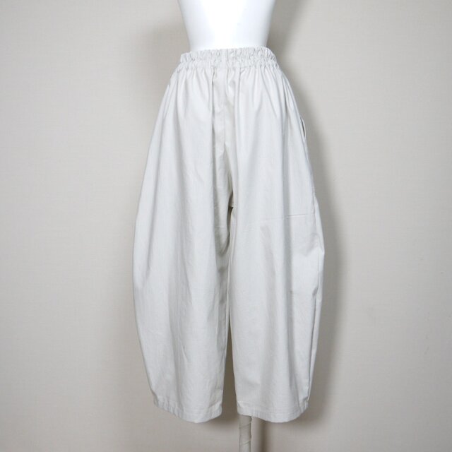 【リップクロス】コクーンパンツ アイボリー フリーサイズ（コットン100％） | iichi 日々の暮らしを心地よくするハンドメイドやアンティークのマーケットプレイス