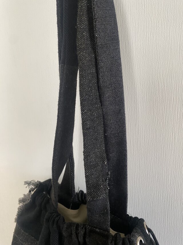 totebag /ヴィンテージデニムのパッチワーク 2wayトートバッグ tf-378b | iichi 日々の暮らしを心地よくする ...