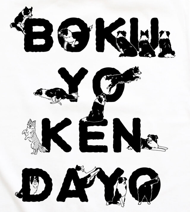 ボーダーコリーがいっぱい レディースタイプ | iichi 日々の暮らしを心地よくするハンドメイドやアンティークのマーケットプレイス