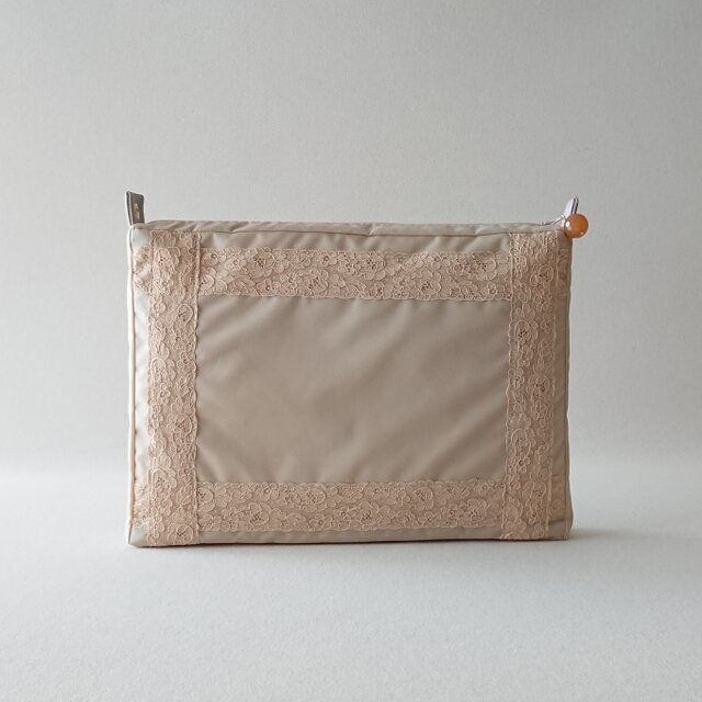 BEIGE FRANCE RIBBON 2WAY BAG [L] | iichi 日々の暮らしを心地よくするハンドメイドやアンティークのマーケットプレイス