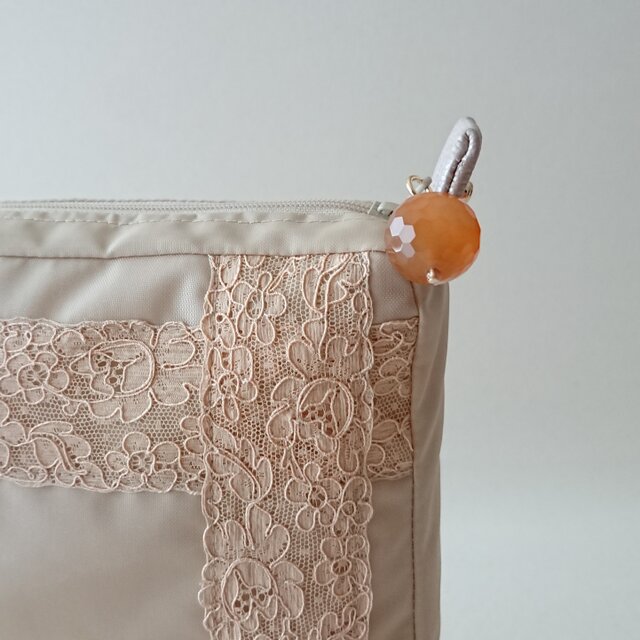 BEIGE FRANCE RIBBON 2WAY BAG [L] | iichi 日々の暮らしを心地よくするハンドメイドやアンティークのマーケットプレイス