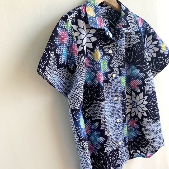 浴衣アロハシャツ MLサイズ | iichi 日々の暮らしを心地よくするハンドメイドやアンティークのマーケットプレイス
