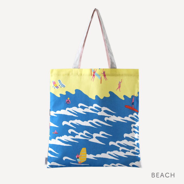 トートバッグ"CINEMA" / BEACH | iichi 日々の暮らしを心地よくするハンドメイドやアンティークのマーケットプレイス