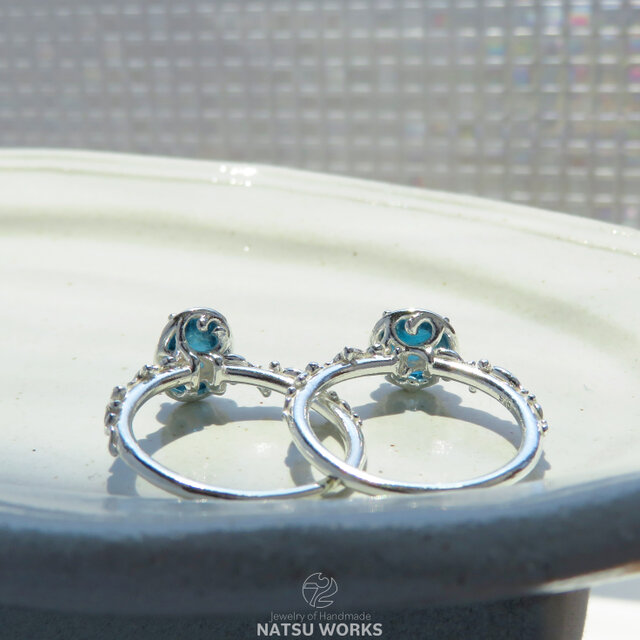 カイヤナイト リング / Gem and Botanical Kyanite Ring 0 | iichi 日々の暮らしを心地よくするハンドメイドやアンティークのマーケットプレイス