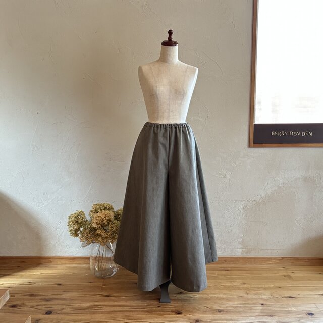 岡山デニム カーキ 85cm丈 | iichi 日々の暮らしを心地よくするハンドメイドやアンティークのマーケットプレイス