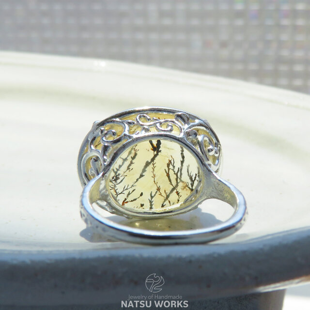 デンドリティック クォーツ リング / yellow Dendritic Quartz Ring | iichi 日々の暮らしを心地よくするハンドメイドやアンティークのマーケットプレイス