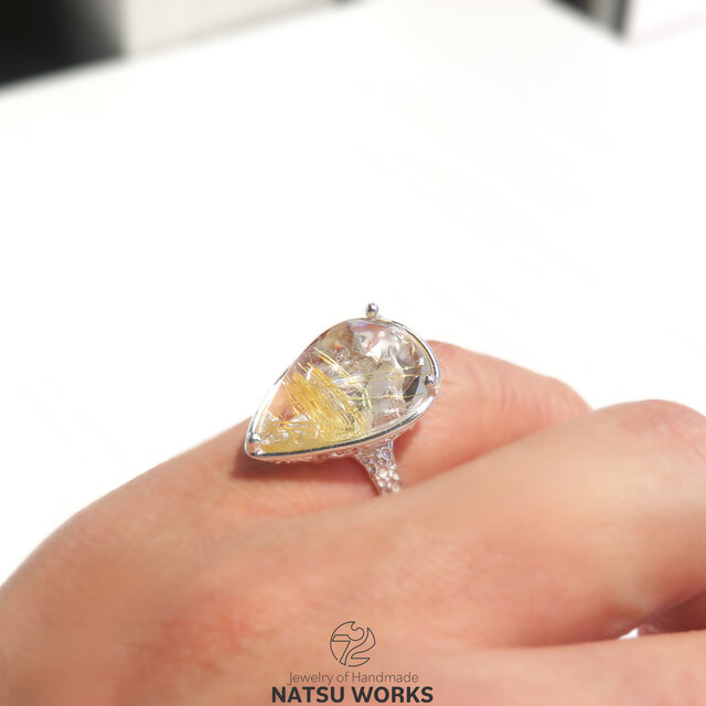 ルチル クォーツ リング / Rutile Quartz Ring | iichi 日々の暮らしを心地よくするハンドメイドやアンティークのマーケットプレイス