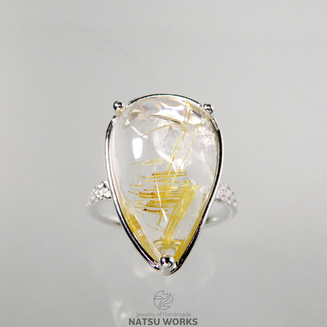 ルチル クォーツ リング / Rutile Quartz Ring | iichi 日々の暮らしを心地よくするハンドメイドやアンティークのマーケットプレイス