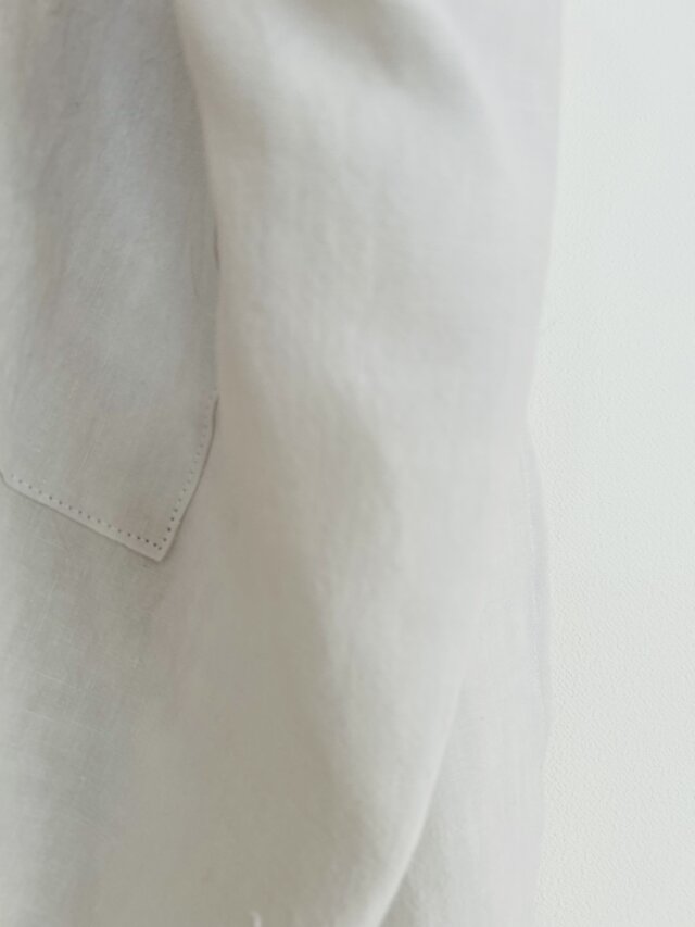 天日干しリネンエプロン 白 long | iichi 日々の暮らしを心地よくするハンドメイドやアンティークのマーケットプレイス