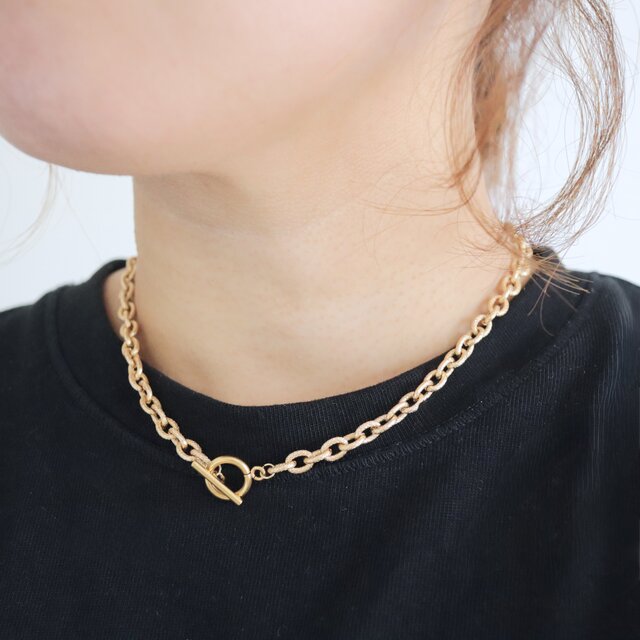Vintage Chain necklace [ short ] | iichi 日々の暮らしを心地よくするハンドメイドやアンティークのマーケットプレイス