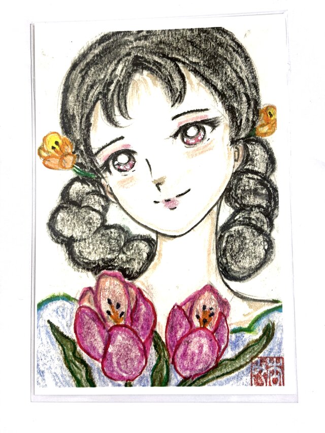 チューリップ娘 | iichi 日々の暮らしを心地よくするハンドメイドやアンティークのマーケットプレイス