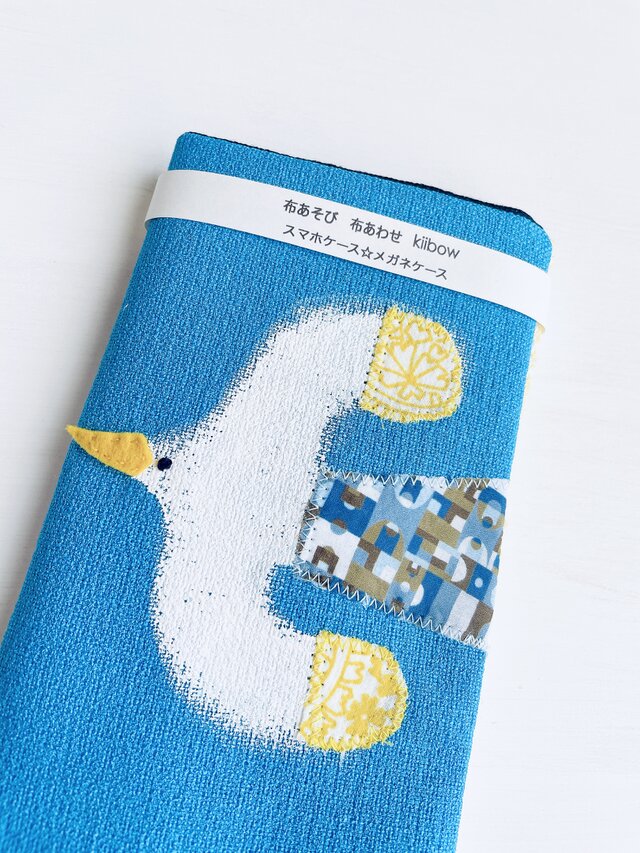 カモメスマホケースL | iichi 日々の暮らしを心地よくするハンドメイドやアンティークのマーケットプレイス