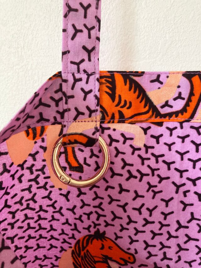 Tote bag M -horse purple- | iichi 日々の暮らしを心地よくするハンドメイドやアンティークのマーケットプレイス