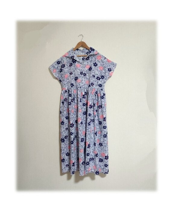 431 1点物 抜き衿レトロワンピース デッドストック浴衣地 昭和レトロ イタリアンカラ― 涼しい 夏のお出かけ | iichi 日々の暮らしを心地よくするハンドメイドやアンティークの ...