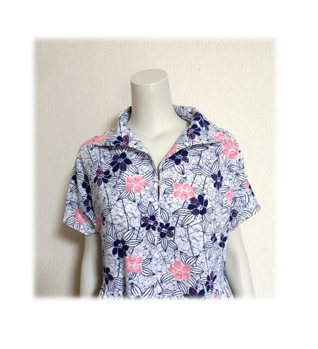 431 1点物 抜き衿レトロワンピース デッドストック浴衣地 昭和レトロ イタリアンカラ― 涼しい 夏のお出かけ | iichi 日々の暮らしを心地よくするハンドメイドやアンティークの ...