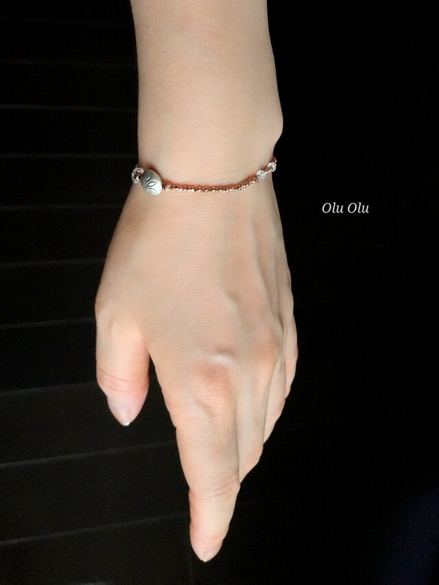 ハーキマーダイアモンド×ロゼ・カレンシルバーのブレスレット | iichi 日々の暮らしを心地よくするハンドメイドやアンティークのマーケットプレイス