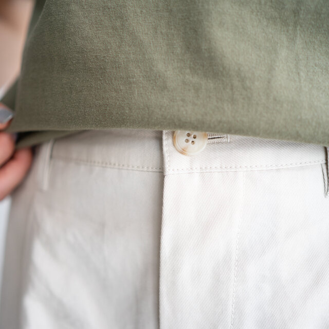 twill cotton linen/tack pants/pearled ivory/size1.2 | iichi 日々の暮らしを心地よく ...